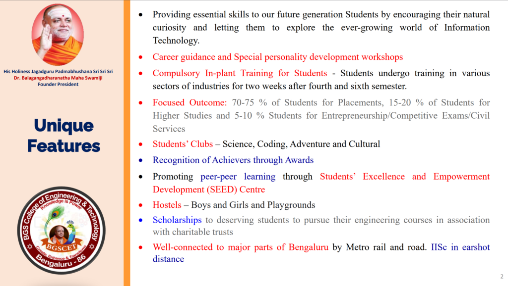 Admissions – BGS College of Engineering and Technology (BGSCET)