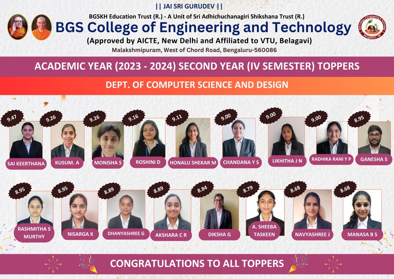 CSD – BGS College of Engineering and Technology (BGSCET)